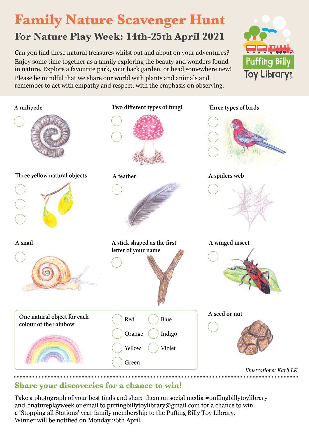 Nature Play Week – Scavenger Hunt